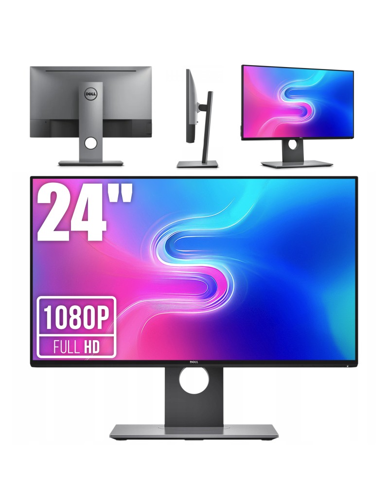 BEZRAMKOWY MONITOR 24” DELL U2417H LED IPS HDMI USB FULL HD 1920x1080 - Shoplet.pl