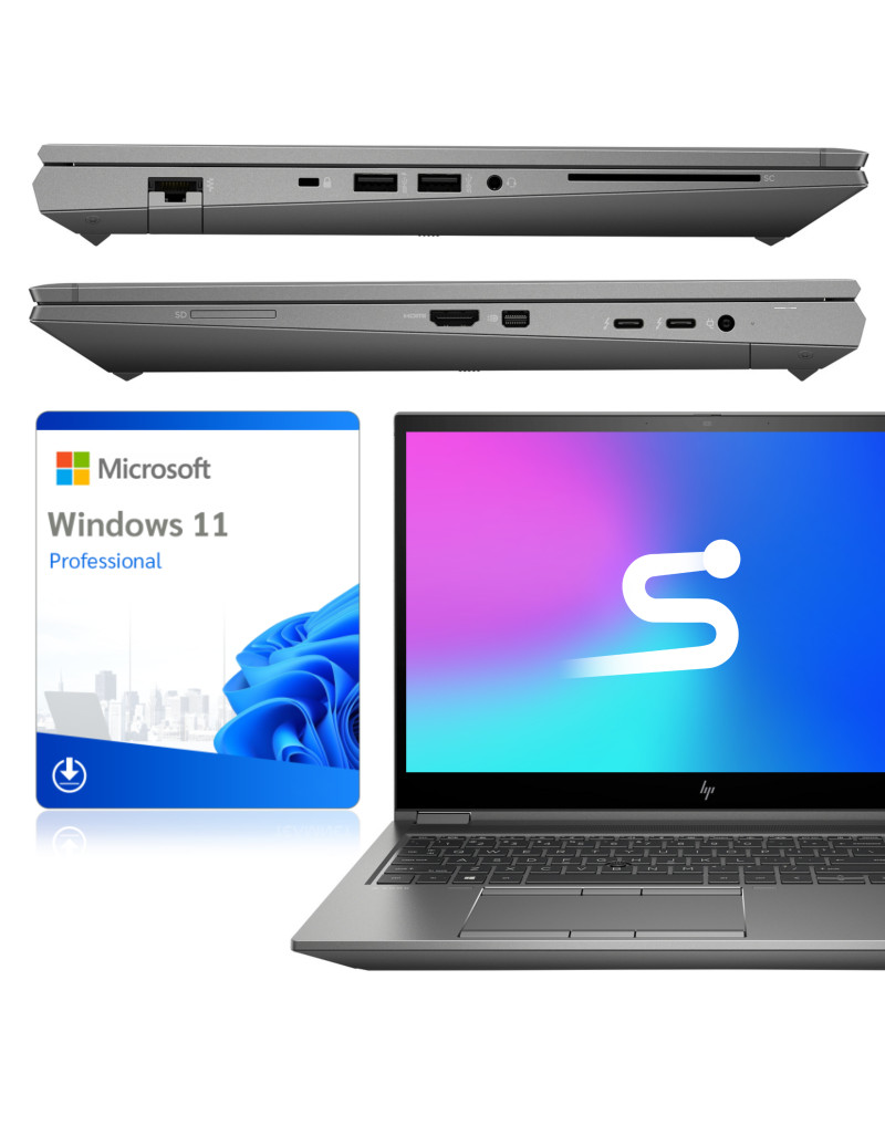 LAPTOP HP ZBOOK FURY 15 G8 Intel Core i7-11850H 64GB 1TB SSD NVMe FHD ...