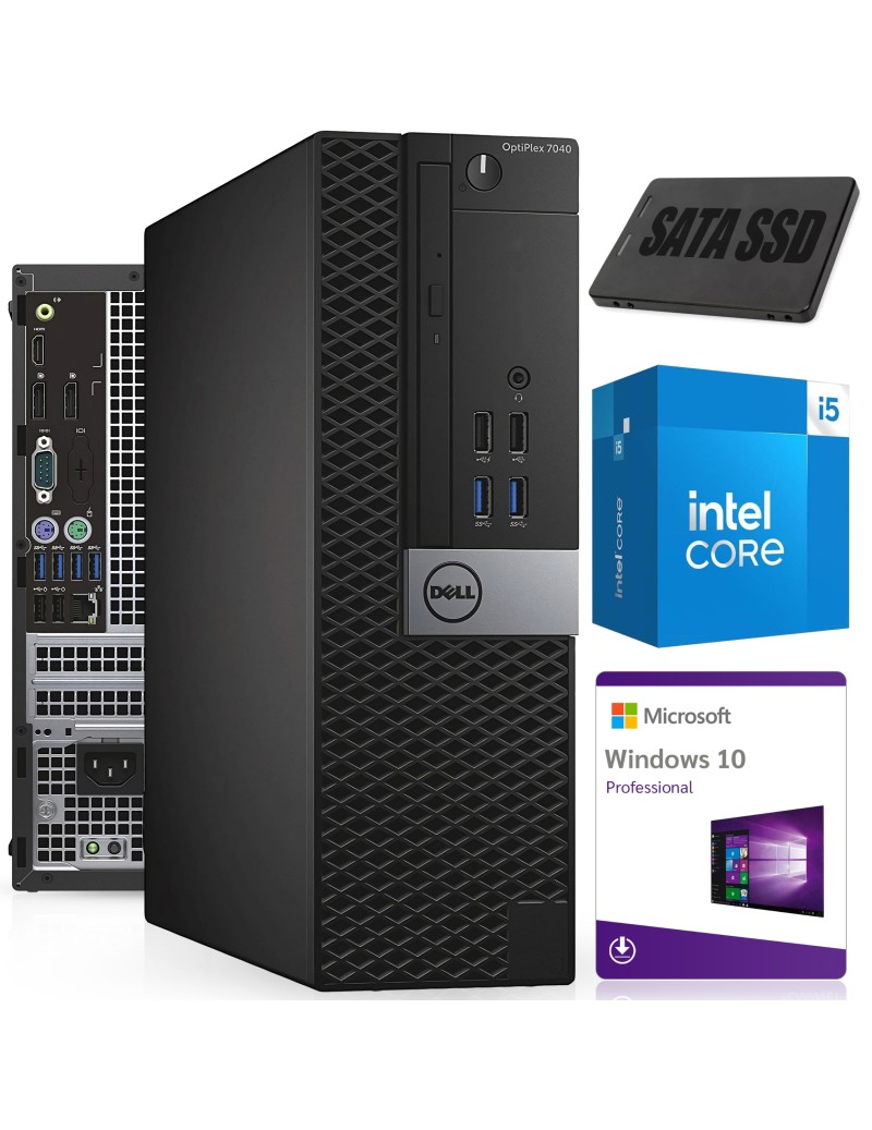 KOMPUTER DELL OPTIPLEX 7040 SLIM SFF INTEL i5-6500 8GB 128GB SSD ...
